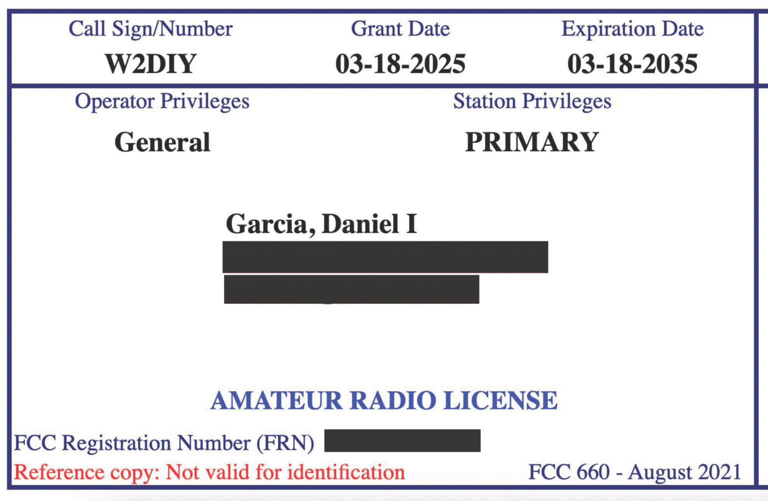 Upgrading to General Class License - W2DIY